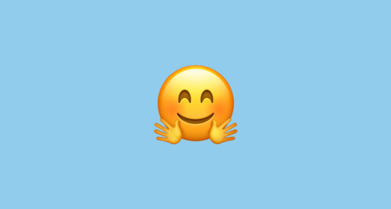 🤗 Muka Memberi Pelukan Emoji on Apple iOS 16.4