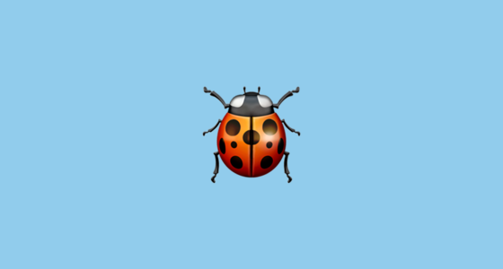 🐞 Coccinelle Emoji on Apple iOS 16.4