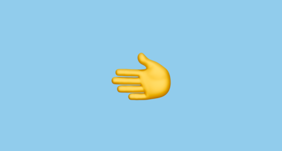 🫲 Leftwards Hand Emoji on Apple iOS 16.4
