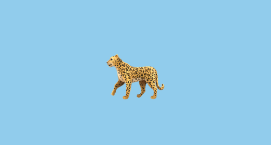 🐆 Leopardo Emoji on Apple iOS 16.4