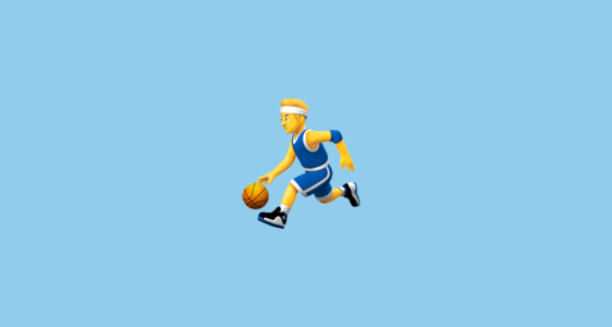 ⛹️‍♂️ Hombre Botando Un Balón Emoji on Apple iOS 16.4