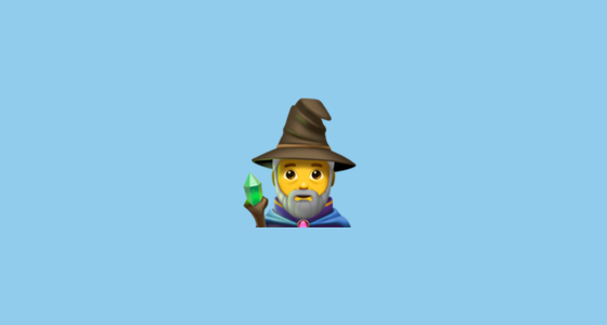 🧙‍♂️ Man Mage Emoji on Apple iOS 16.4