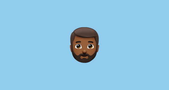 🧔🏾‍♂️ Man: Medium-Dark Skin Tone, Beard Emoji on Apple iOS 16.4