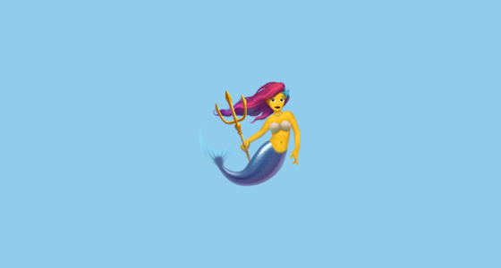 🧜‍♀️ Mermaid Emoji on Apple iOS 16.4