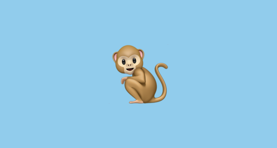 🐒 Monkey Emoji on Apple iOS 16.4
