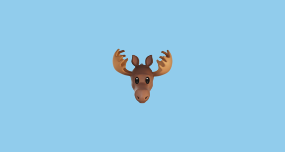 Cara De Alce Emoji on Apple iOS 16.4