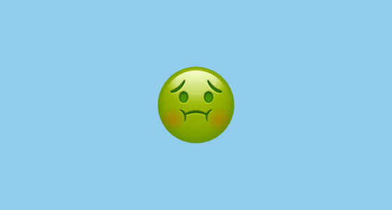 🤢 Cara De Náuseas Emoji on Apple iOS 16.4