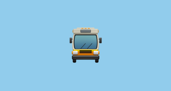 🚍 Oncoming Bus Emoji on Apple iOS 16.4