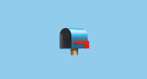 📭 Open Mailbox with Lowered Flag Emoji on Apple iOS 16.4
