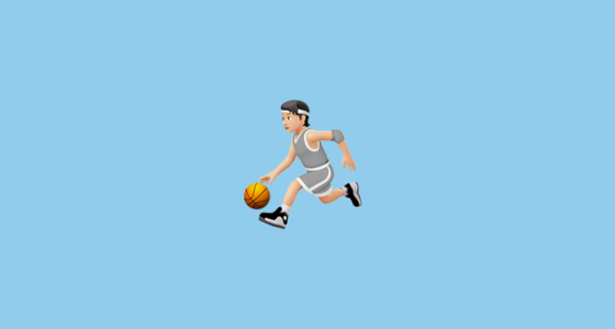 ⛹🏻 Person Bouncing Ball: Light Skin Tone Emoji on Apple iOS 16.4