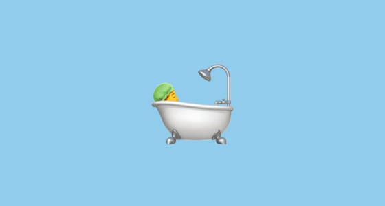 🛀 Person Taking Bath Emoji on Apple iOS 16.4