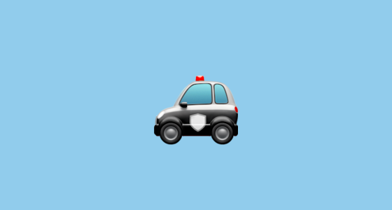 🚓 Police Car Emoji on Apple iOS 16.4