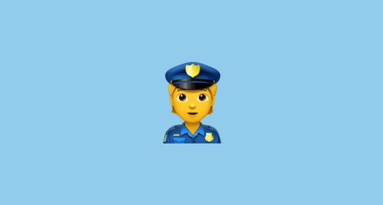 👮 Police Officer Emoji on Apple iOS 16.4