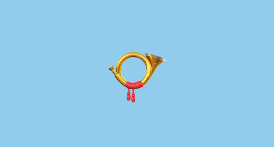 📯 Postal Horn Emoji on Apple iOS 16.4