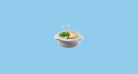 🍲 Pot of Food Emoji on Apple iOS 16.4