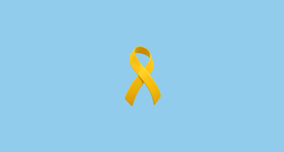 🎗️ Reminder Ribbon Emoji on Apple iOS 16.4