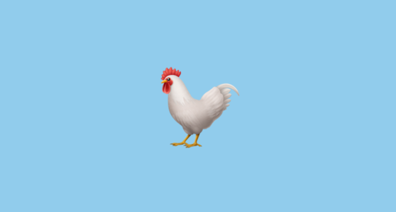 🐓 Rooster Emoji on Apple iOS 16.4