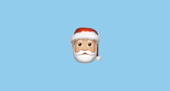 🎅🏼 산타클로스: 연한 갈색 피부 Emoji on Apple iOS 16.4