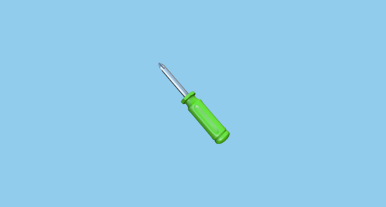 🪛 Screwdriver Emoji on Apple iOS 16.4