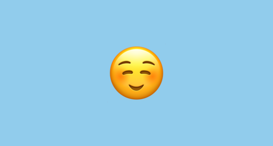 ☺️ Smiling Face Emoji on Apple iOS 16.4