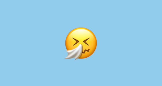 🤧 Sneezing Face Emoji on Apple iOS 16.4