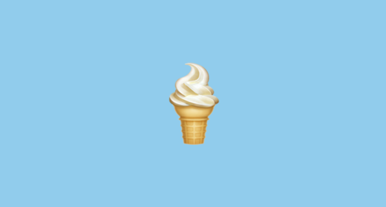 🍦 소프트 아이스크림 Emoji on Apple iOS 16.4