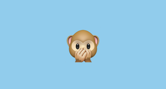 🙊 Speak-No-Evil Monkey Emoji on Apple iOS 16.4