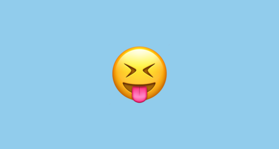 😝 Squinting Face with Tongue Emoji on Apple iOS 16.4
