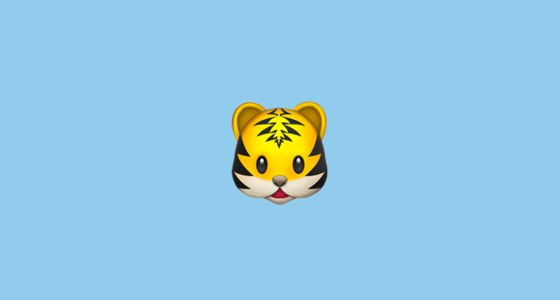 🐯 Tiger Face Emoji on Apple iOS 16.4