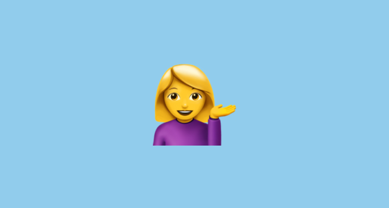 💁‍♀️ Woman Tipping Hand Emoji on Apple iOS 16.4