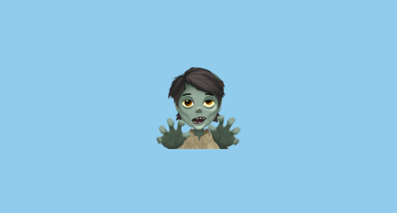 🧟 Zombie Emoji on Apple iOS 16.4
