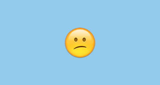 😕 Confused Face Emoji on Apple iOS 9.3