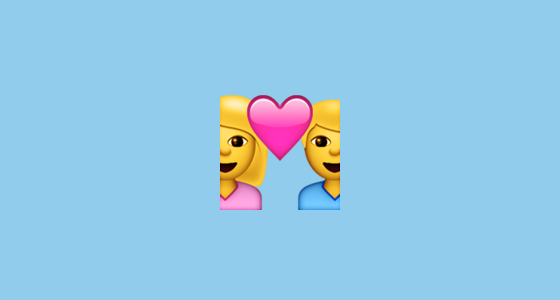💑 Casal Apaixonado Emoji on Apple iOS 9.3