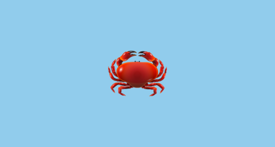 🦀 Crab Emoji on Apple iOS 9.3