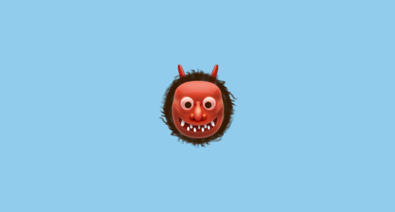 👹 Ogre Emoji on Apple iOS 9.3