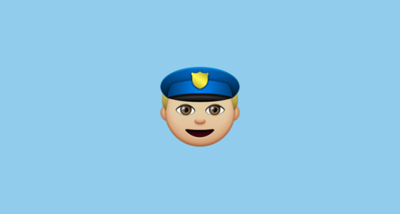 👮🏼 Police Officer: Medium-Light Skin Tone Emoji on Apple iOS 9.3