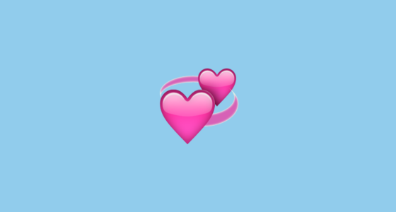 💞 Revolving Hearts Emoji on Apple iOS 9.3