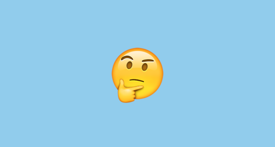 🤔 Thinking Face Emoji on Apple iOS 9.3