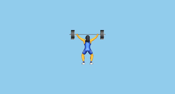 🏋️ Person Lifting Weights Emoji on Apple iOS 9.3