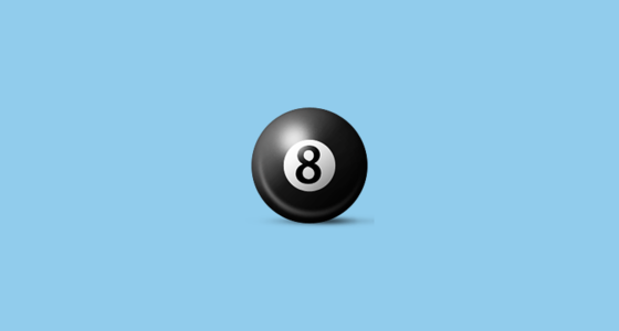 🎱 Pool 8 Ball Emoji on Apple iOS 8.3