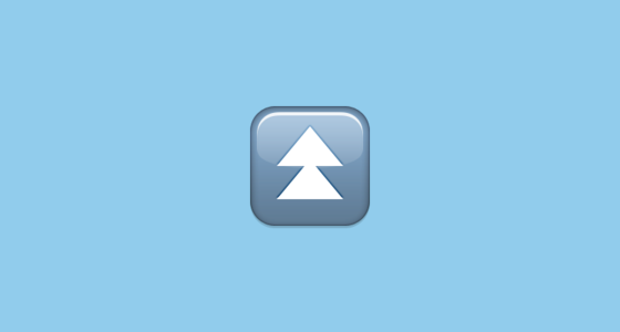 ⏫ Fast Up Button Emoji on Apple iOS 8.3