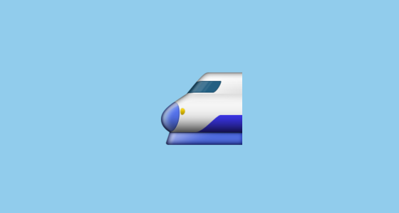 🚅 Tren Bala Emoji on Apple iOS 8.3