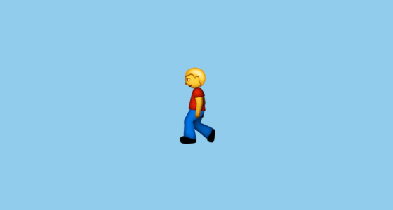🚶 Person Walking Emoji on Apple iOS 8.3