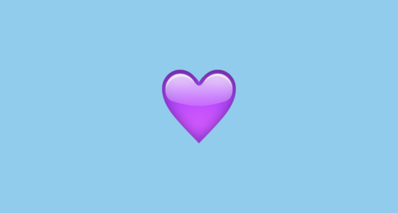 💜 Coração Roxo Emoji on Apple iOS 8.3