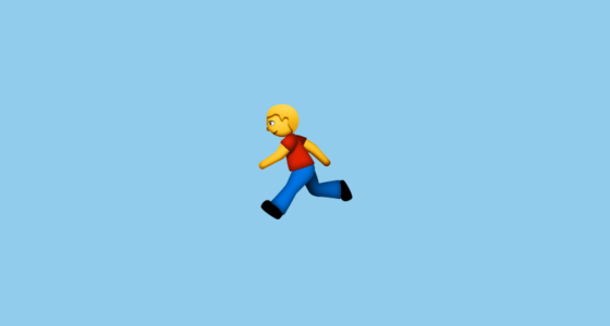 🏃 Person Running Emoji on Apple iOS 8.3
