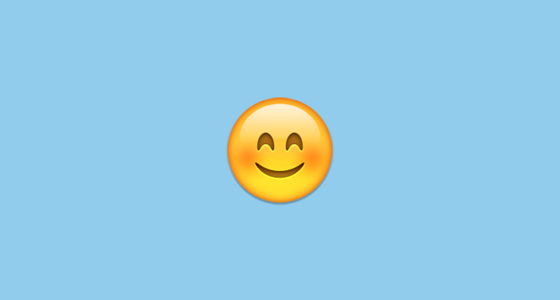 😊 Visage Souriant Avec Yeux Rieurs Emoji on Apple iOS 8.3