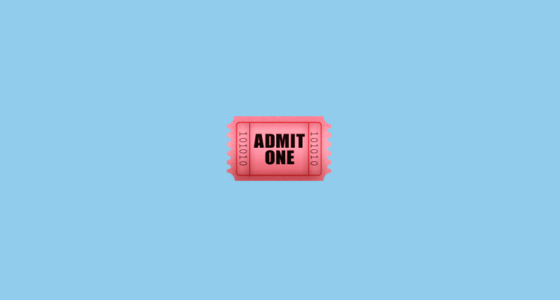🎟️ Admission Tickets Emoji on Apple iOS 10.0