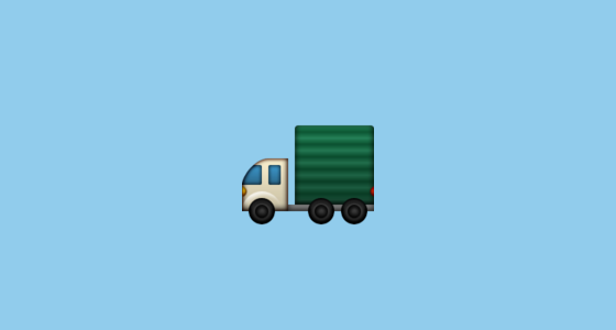 🚛 Articulated Lorry Emoji on Apple iOS 10.0