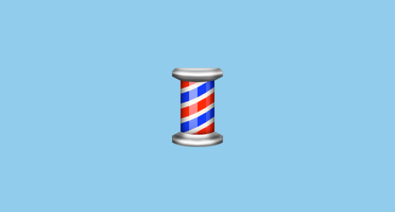 💈 Barber Pole Emoji on Apple iOS 10.0