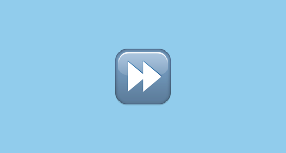 ⏩ Fast-Forward Button Emoji on Apple iOS 10.0
